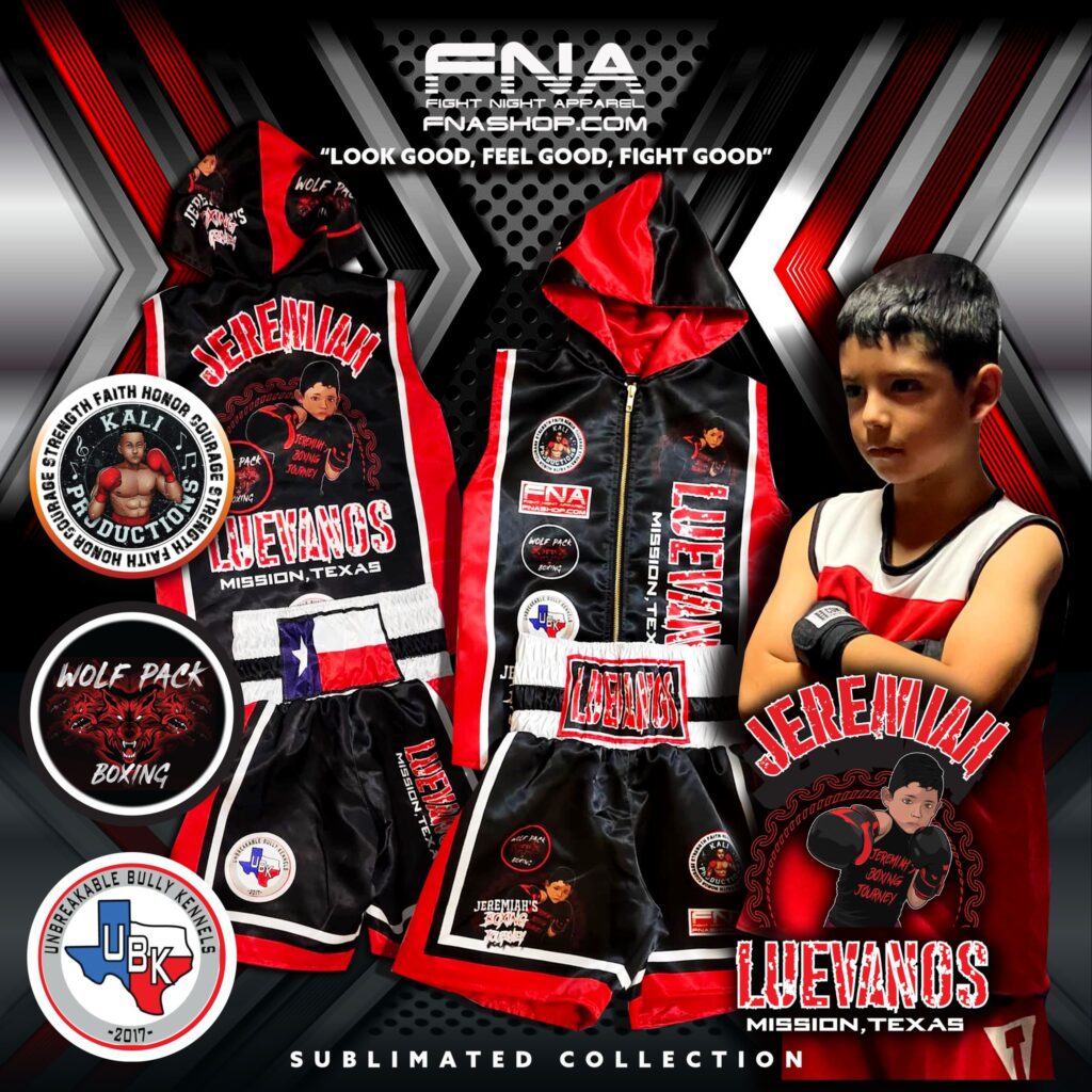 Am 2 Piece Pro-Style Sublimated Fight Set - Fight Night Apparel